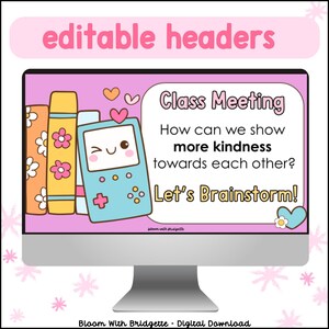 New Year Classroom Slides, Editable Slide Template, Daily Slides ...
