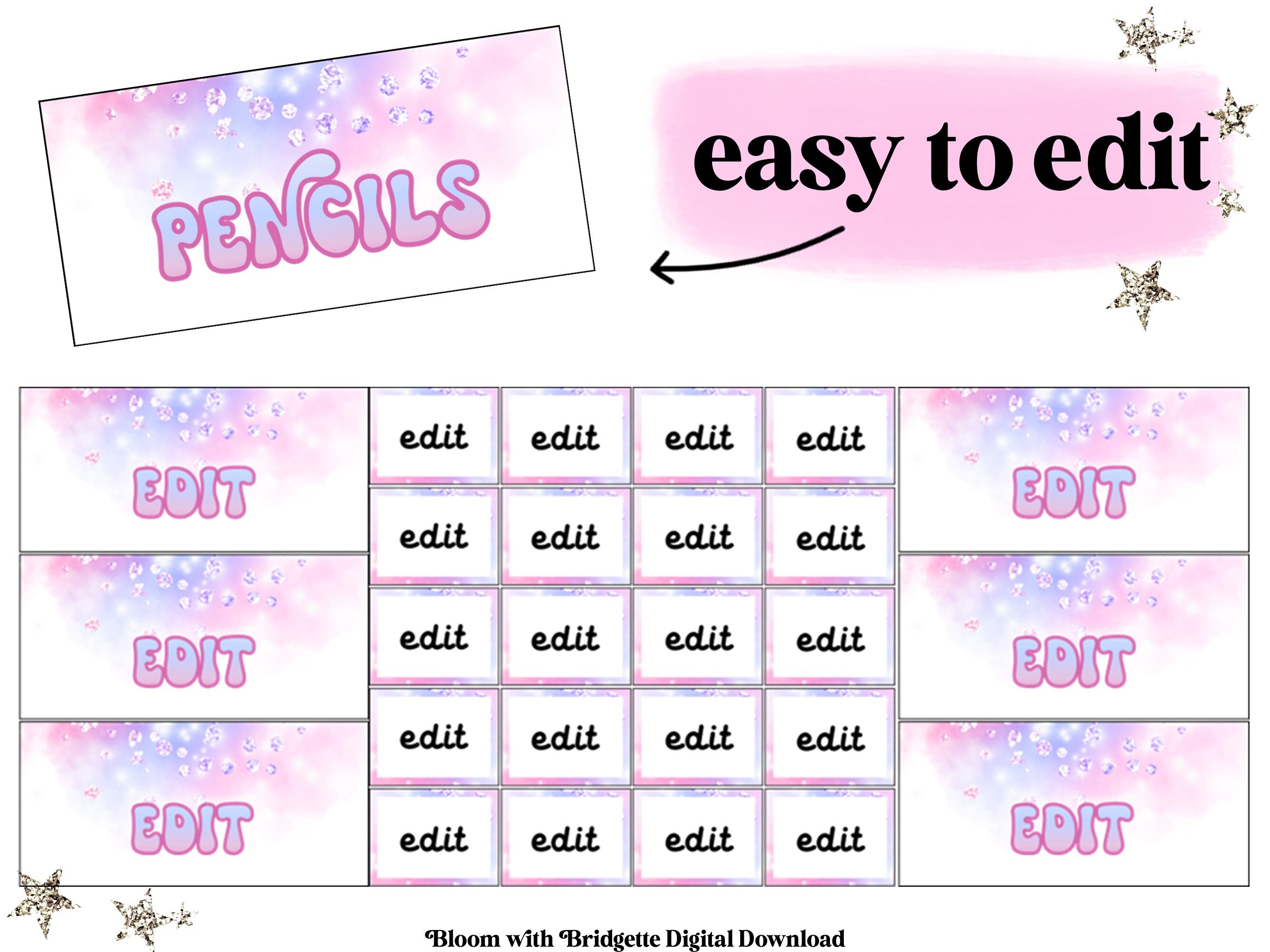 Swiftie Inspired Teacher Toolbox Labels, Pastel Classroom Decor ...