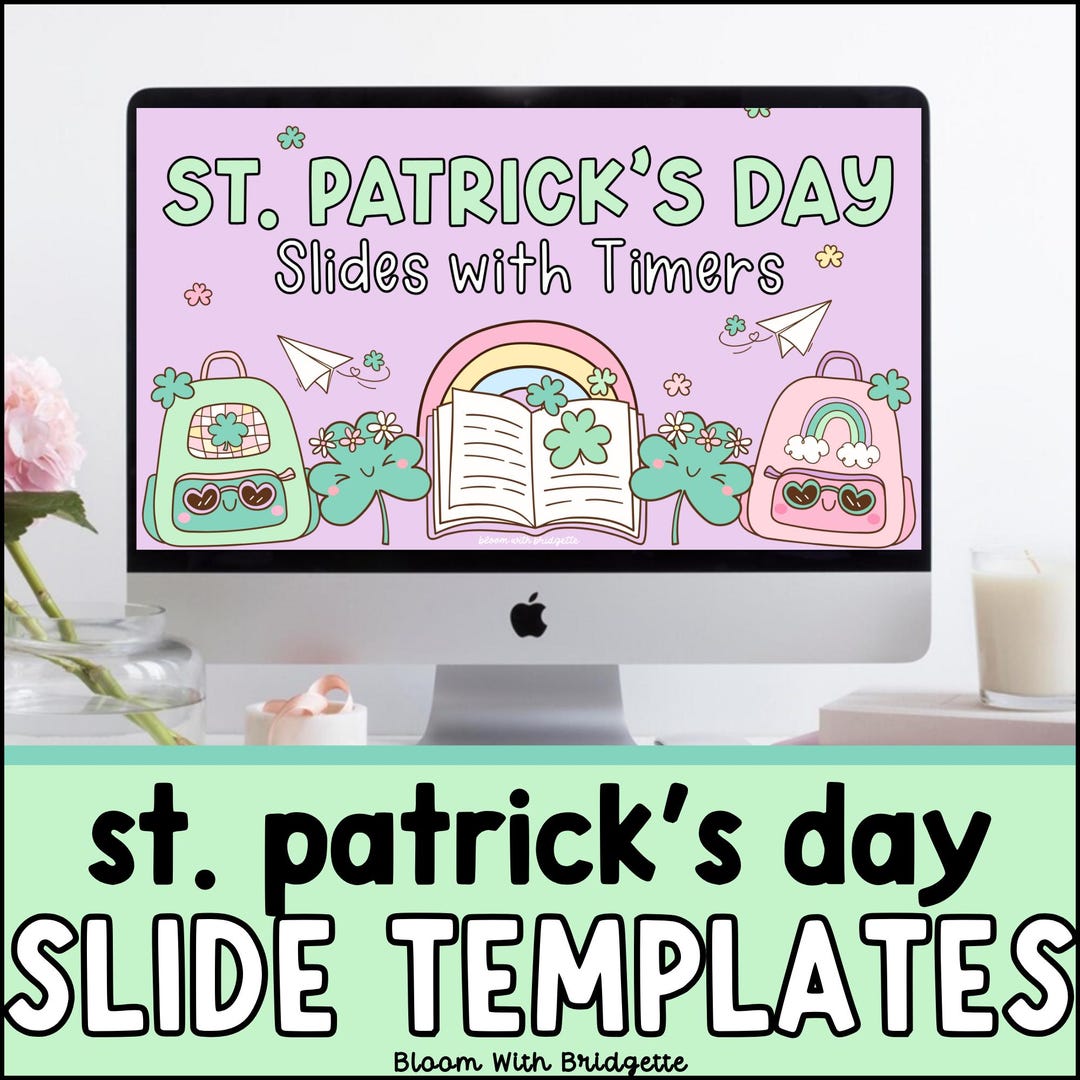 St. Patrick's Day Classroom Slides, Editable Slide Template, Daily ...