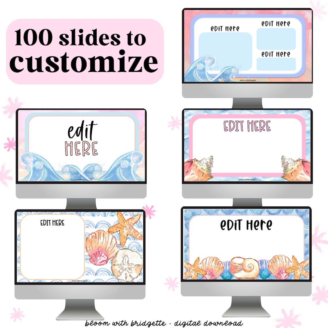 Beach Theme Classroom Slides, Calm Classroom Slides, Editable Slide ...