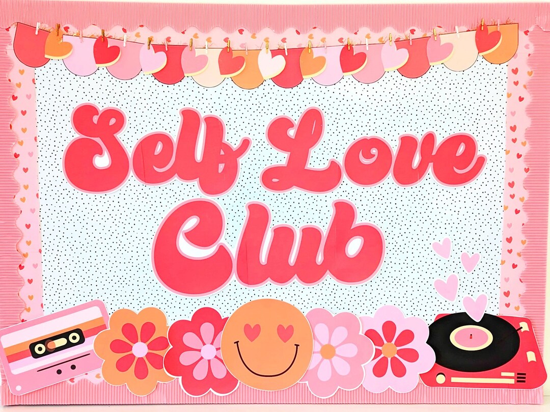 Retro Valentine's Day Bulletin Board and Kindness Activity, Printable ...