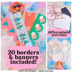 Christmas Bulletin Board Kit and Student Activity, Classroom Door Decor ...