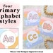 Classroom Alphabet Posters, Primary Alphabet Posters With Pictures ...