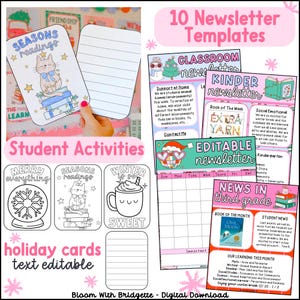 Christmas Classroom Decor Bundle, Bulletin Board, Classroom Slides ...