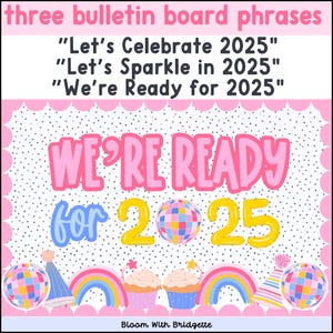 New Year Bulletin Board Kit, Student Activity, Bright Classroom Door ...