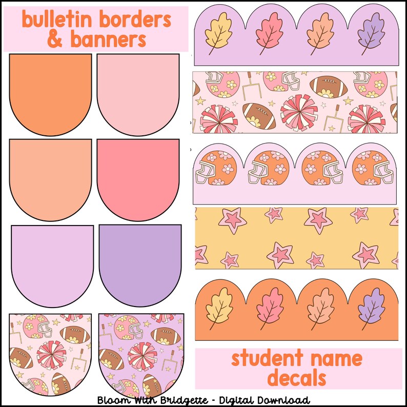 Fall Football Bulletin Board, Classroom Decor, Bulletin Board, Goal ...