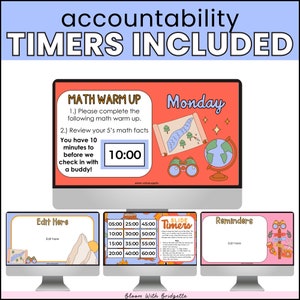 Camping Classroom Slide Templates, Daily Google Slides and Powerpoint ...