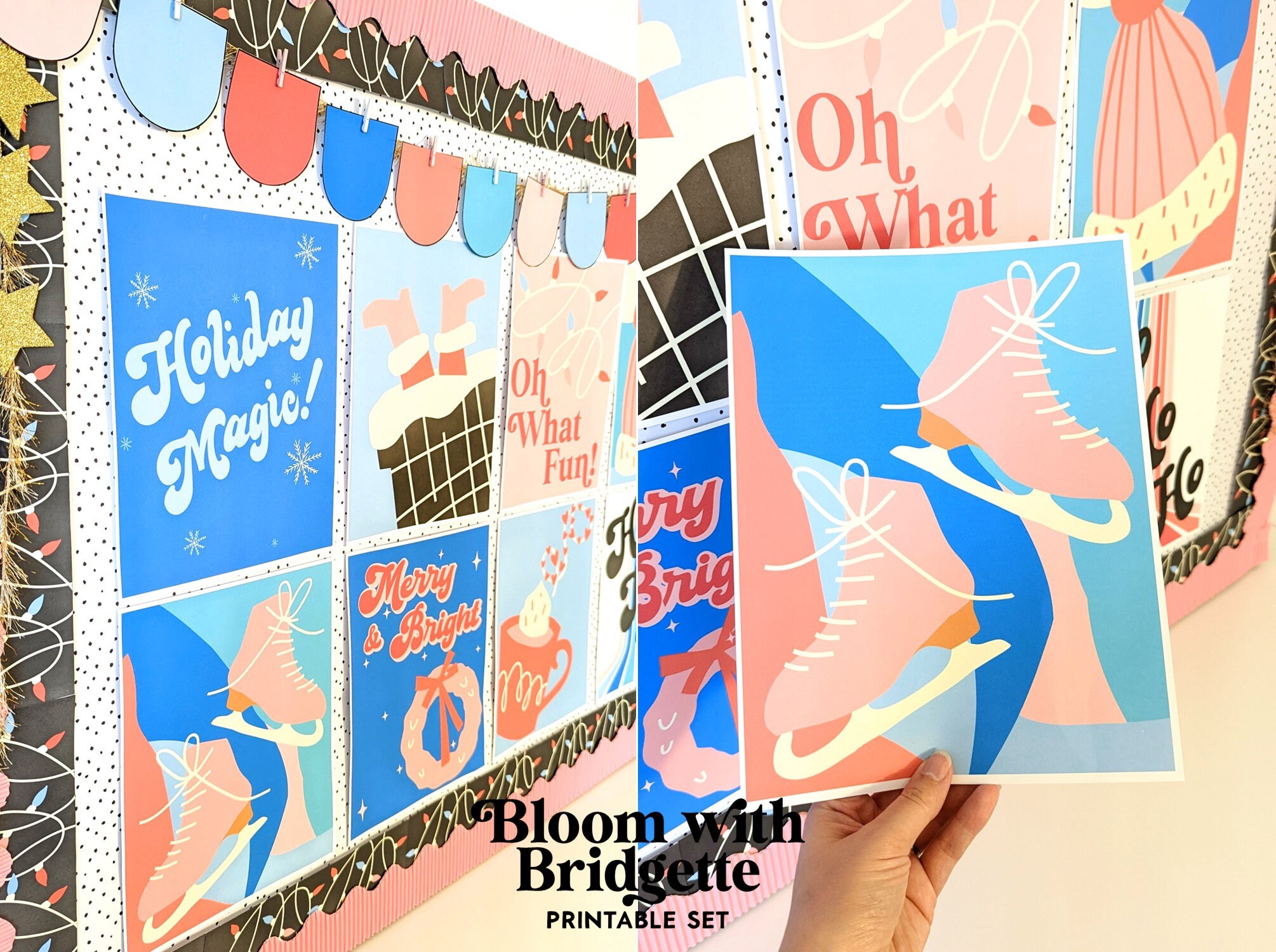 Christmas and Winter Themed Printable Classroom Decor Bundle - Etsy