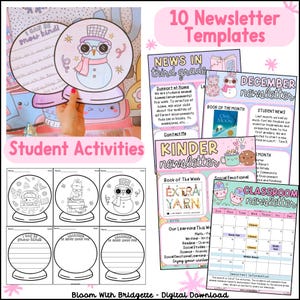 Winter Classroom Decor Bundle, Bulletin Board, Classroom Slides ...