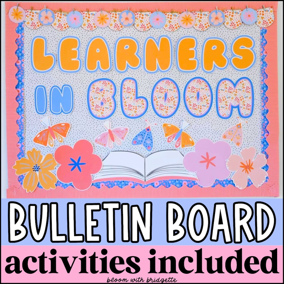 Spring Bulletin Board, April Bulletin Board, Spring Craft, Spring ...