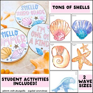 Back to School Bulletin Board Kit, Beach Classroom Decorations, Calm ...