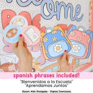 Welcome Back to School Bulletin Board, Spanish Decor, Pastel Classroom ...