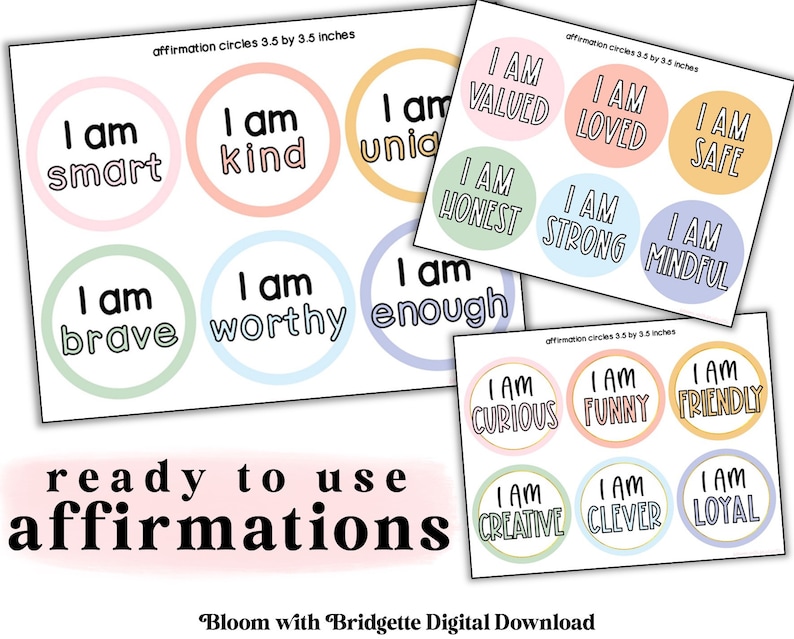 Affirmation Station, Pastel Classroom Theme, Calm Classroom Decor ...