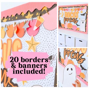 Halloween Bulletin Board Kit and Student Activity, Fall Bulletin Board ...