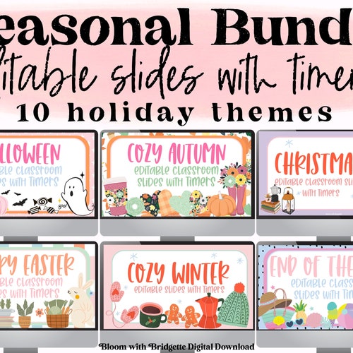 Neutral Boho Powerpoint and Google Slides™ Templates for - Etsy