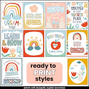 Sunshine Classroom Poster Display, Colorful Classroom Decorations, Text ...