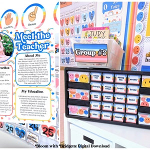 Retro Classroom Decor Bundle, Groovy Rainbow, 70's Classroom Theme ...