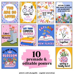 Bright Spring Classroom Decor Bundle, Bulletin Board, Posters ...