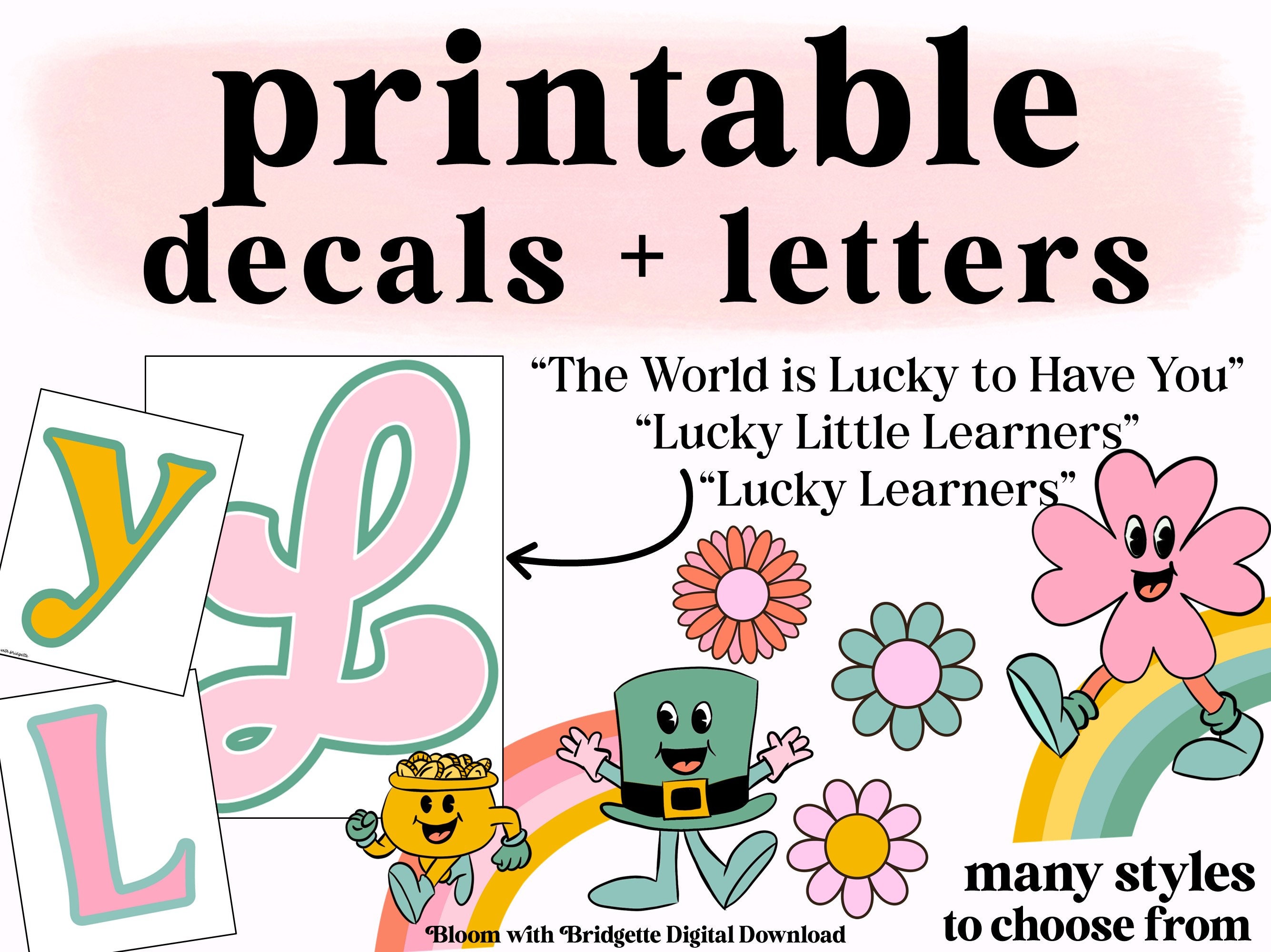 St. Patrick's Day Bulletin Board and Spring Student - Etsy