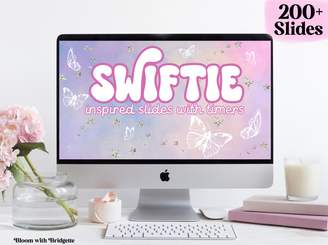 Swiftie Inspired Google Slides and Powerpoint Templates With Timers ...
