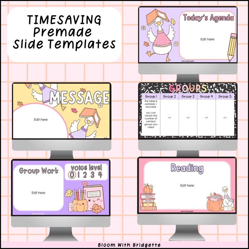 Fall Goose Classroom Decor Bundle, Bilingual Bulletin Board, Posters ...