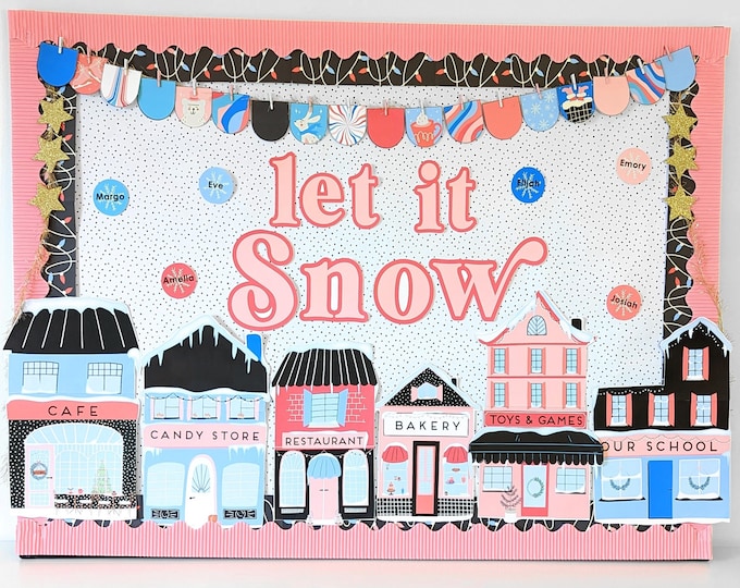 Christmas Bulletin Board Kit | Classroom Decor | Retro - Etsy Canada