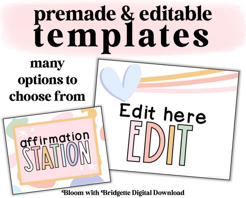 Affirmation Station, Pastel Classroom Theme, Calm Classroom Decor ...