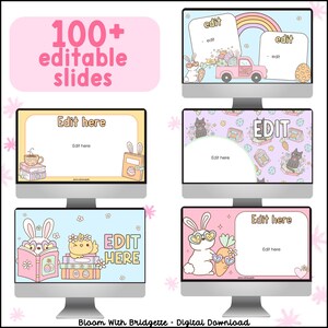 Spring Classroom Slides, Editable Slide Template, Daily Slides, Agenda ...