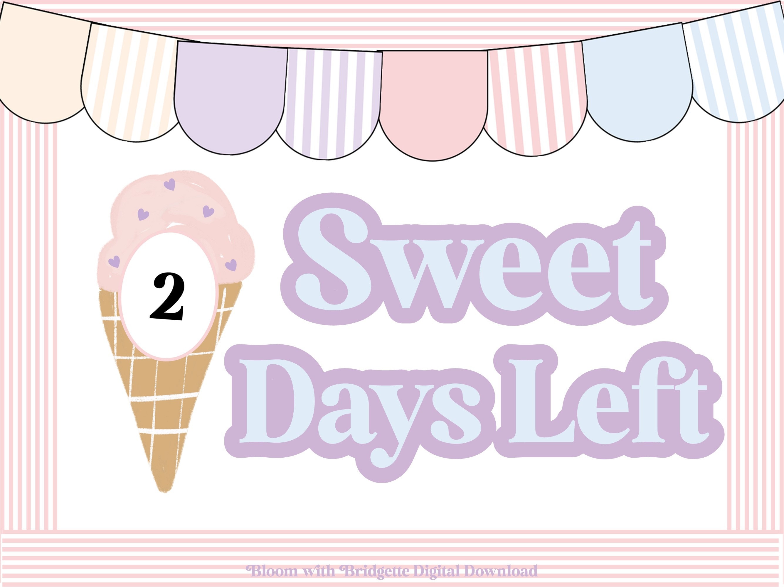 Countdown to Summer Bulletin Board, Ice Cream Themed Bulletin Board ...