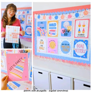 New Year Classroom Posters, Editable Bulletin Board, Classroom Door ...