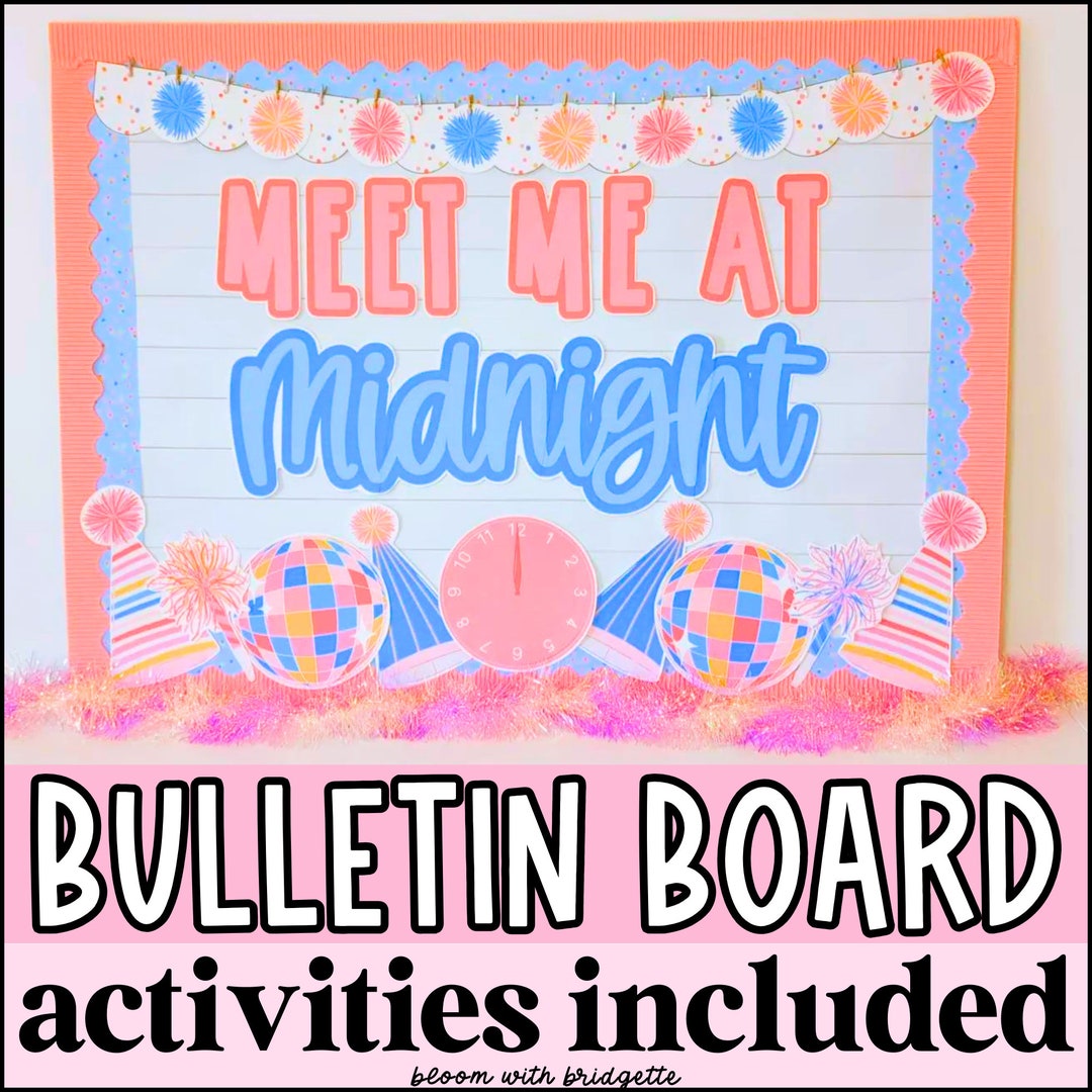 Swiftie Inspired New Year Bulletin Board Kit and Student Activity ...
