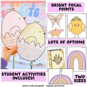 Easter Spring Bulletin Board, March Bulletin Board, Spring Craft ...