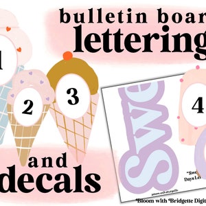 Countdown to Summer Bulletin Board, Ice Cream Themed Bulletin Board ...