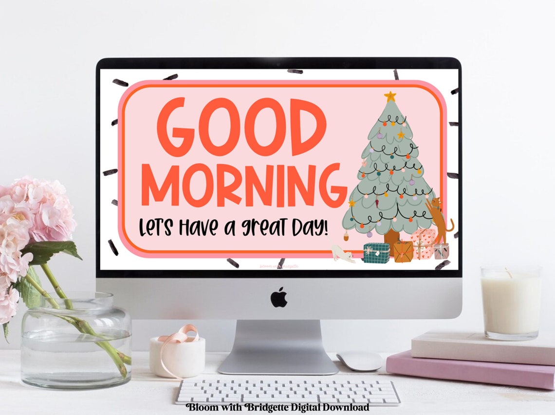 Christmas Slides Winter Slide Templates December Slides - Etsy