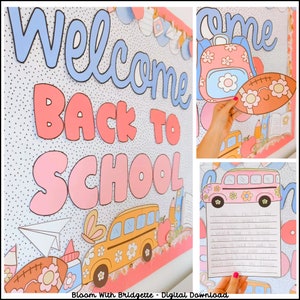 Welcome Back to School Bulletin Board, Spanish Decor, Pastel Classroom ...