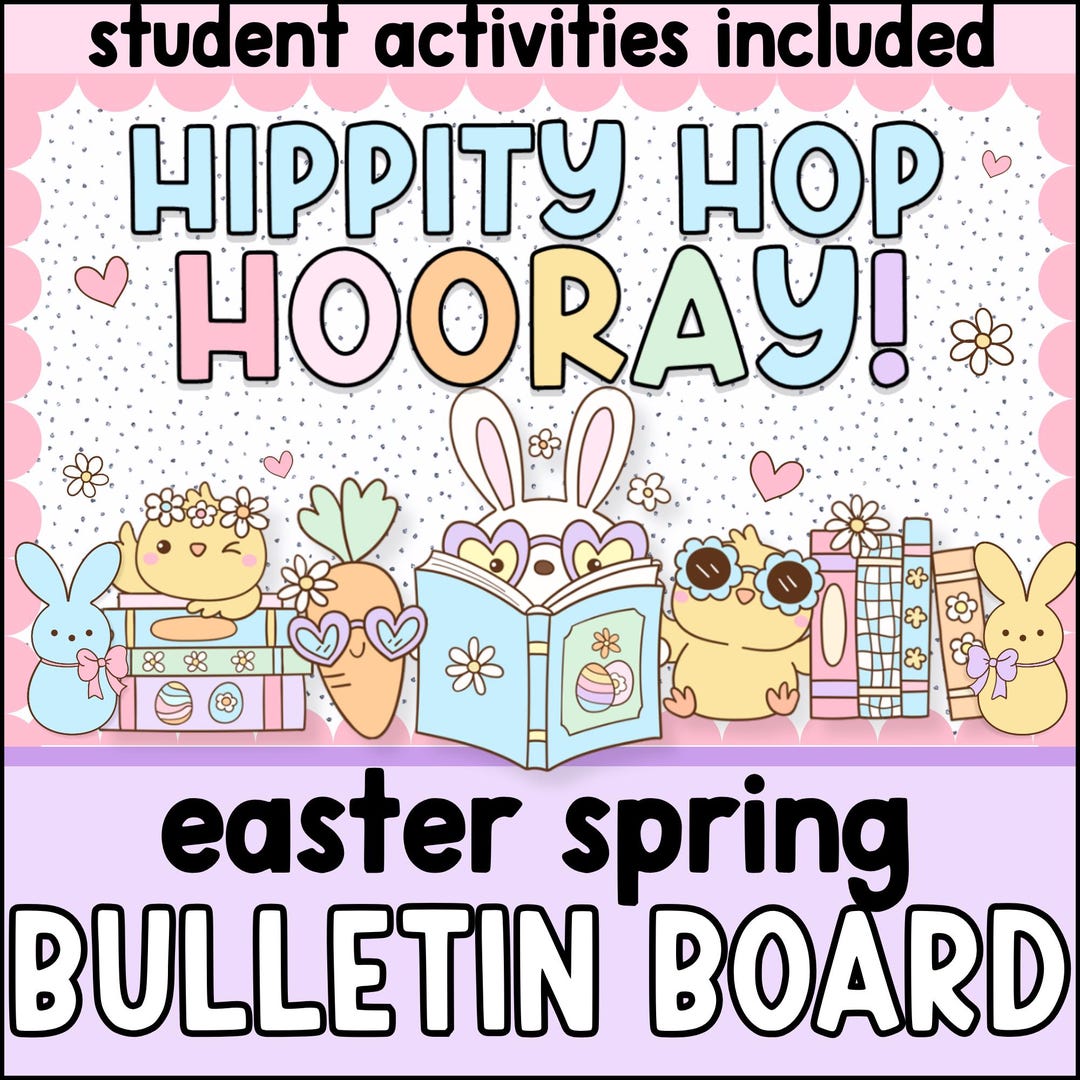 Easter Bulletin Board, April Classroom Decor, Spring Decorations ...