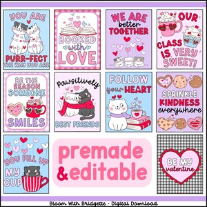 Valentine's Day Classroom Decor Bundle, Bulletin Board, Daily Slides ...