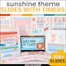 Sunshine Theme Classroom Slide Templates, Daily Google Slides and ...