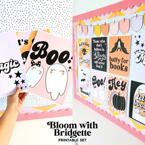 Halloween Bulletin Board Retro Halloween Posters Classroom - Etsy