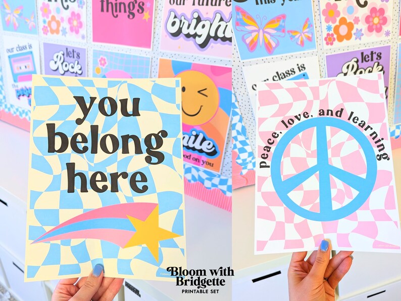 Retro Back to School Posters, Classroom Decorations, August Bulletin ...