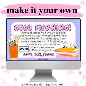 Bright Spring Daily Google Slides and Powerpoint Templates With Timers ...