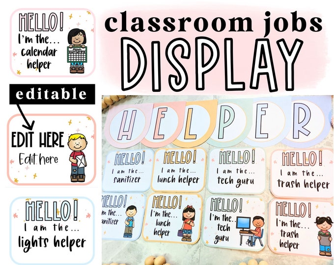 Boho Classroom Jobs Editable With Classroom Job Application - Matches ...