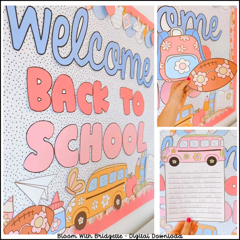 Back to School Classroom Decor Bundle, Bulletin Board, Trendy Classroom ...
