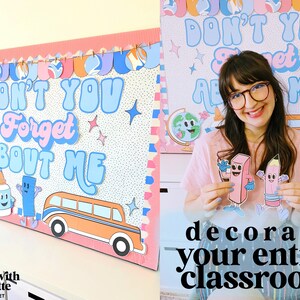 Retro End of Year Bulletin Board Kit and Student Activity, Summer ...