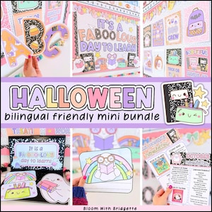 Halloween Classroom Decor Bundle | Bilingual Bulletin Board | Posters ...