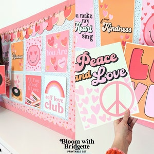 Retro Valentine's Day Classroom Posters, February Bulletin Board ...