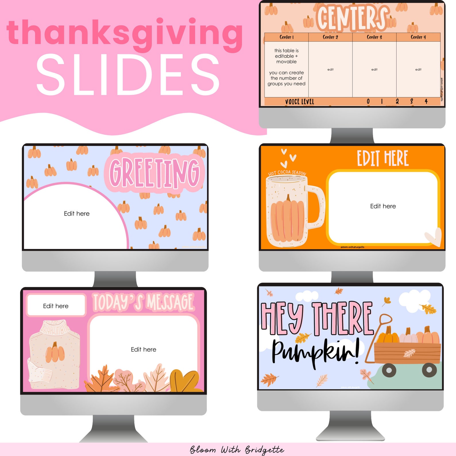 Seasonal Slide Templates Bundle, Holiday Slide Templates MEGA Bundle ...