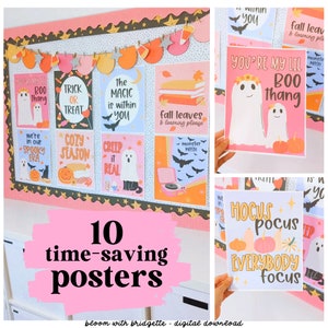 Halloween Bulletin Board, Editable Halloween Posters, Classroom Door ...