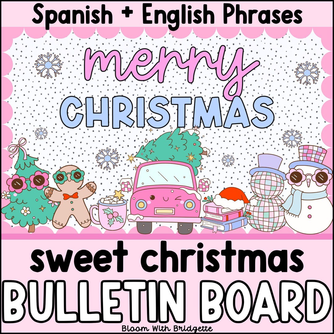Christmas Bulletin Board, December Classroom Decor, Happy Holidays ...