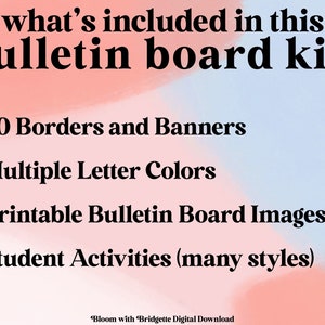 Groovy Bulletin Board and Student Activities, Printable Classroom Decor ...